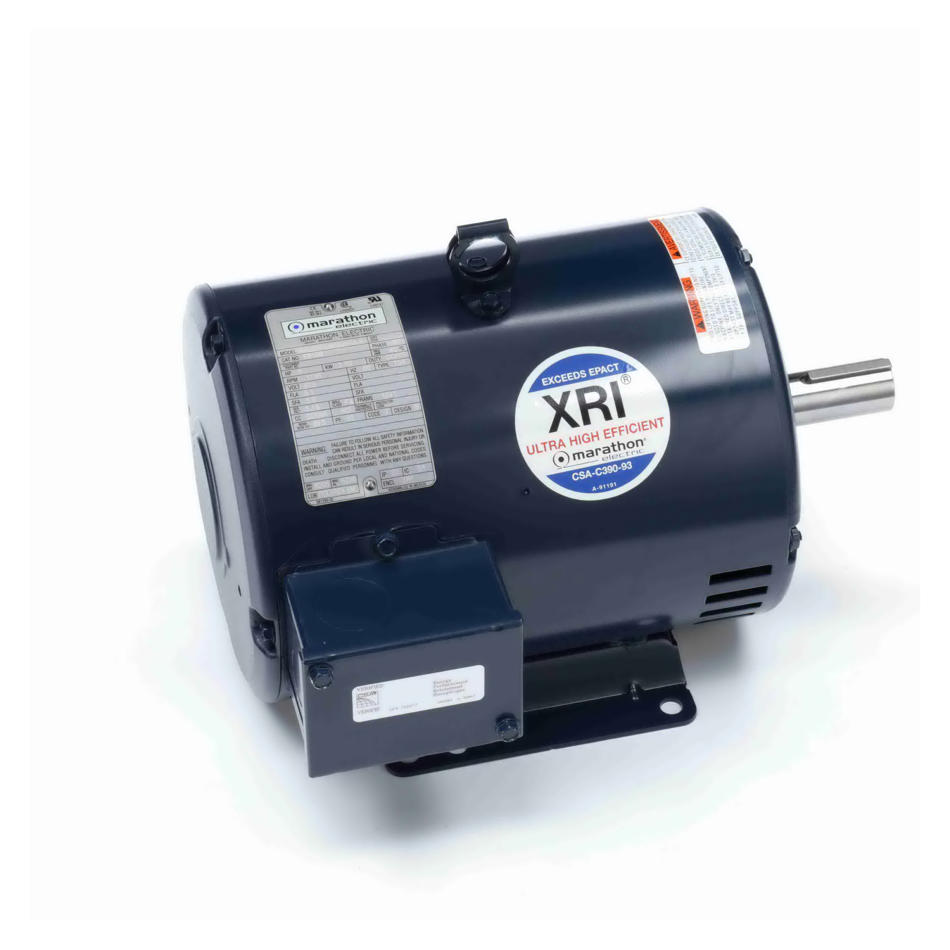 ShopIBT | AC Motor, 10 HP, 230/460 VAC, 29/14.5 A, 60 Hz Frequency, 3 ...