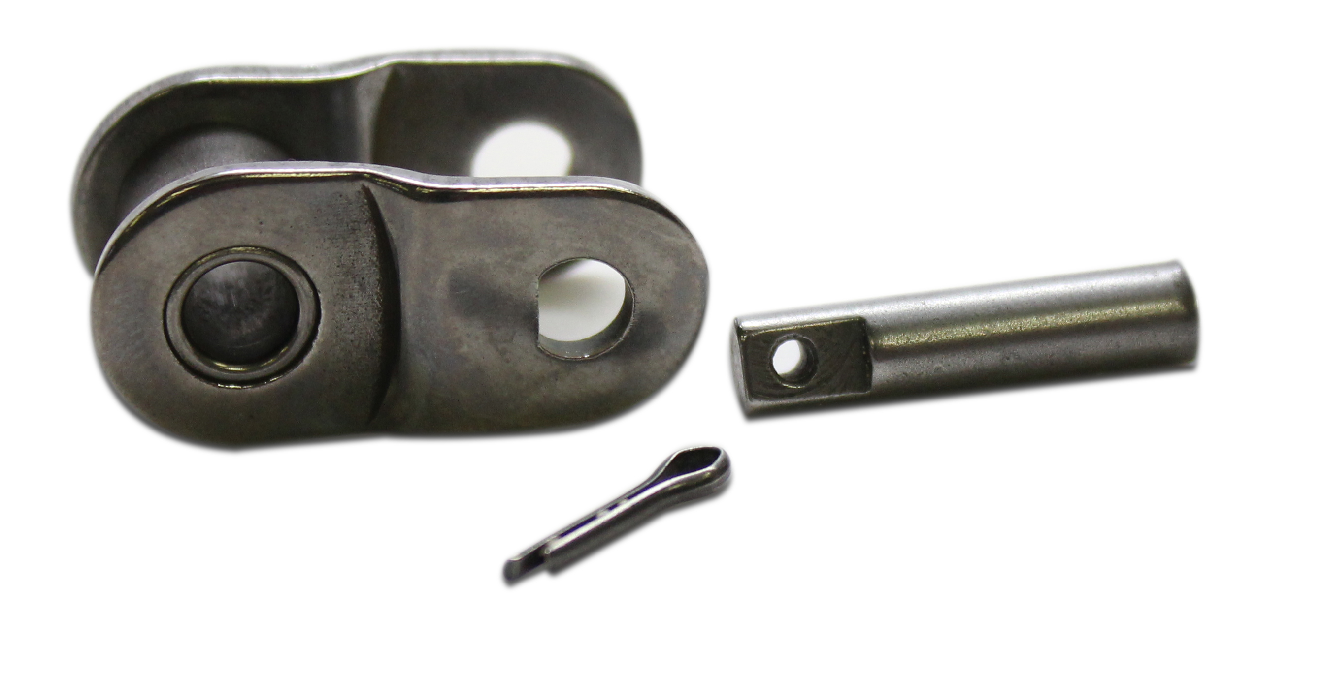 ShopIBT | Cottered Offset Link, 1/2 Inch Pitch, 40 Chain, Carbon Steel